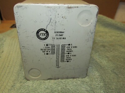 Vintage Federal Telephone A1010864 FT2607 Power Transformer 410 Volts ...