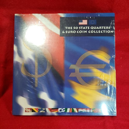 2002 THE 50 STATE QUARTERS & EURO COIN Collection, 17 Coins, 1 Set Lot ...