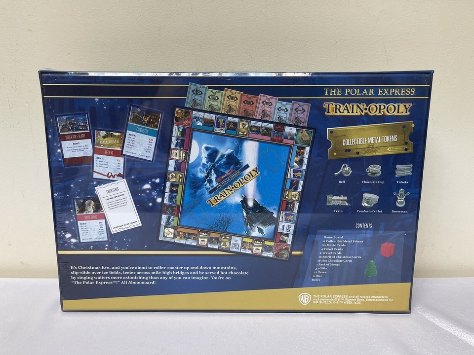The Polar Express Train-Opoly Board Game Collector's Edition NEW ...