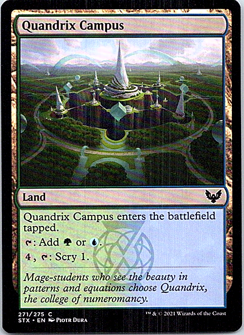 Quandrix Campus Magic The Gathering Strixhaven: School Of Mages Light ...