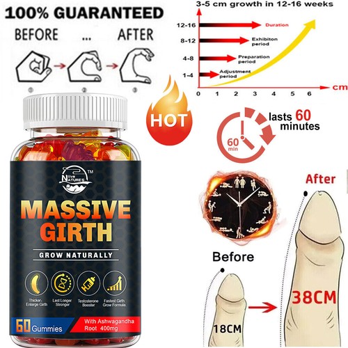 2025 NEW Male Enhancement Gummies Promote Muscle Growth Energy Stamina ...