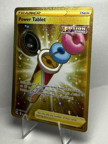 Power Tablet Pokemon Fusion Strike 281/264 Gold Secret Rare NM Pack ...