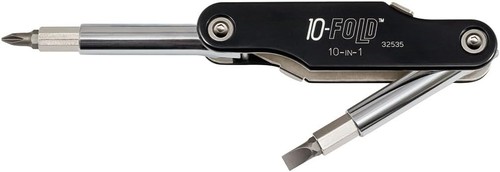 Klein Tools 32535 10-in-1 10 Fold Screwdriver/Nut Driver, multi, Black ...