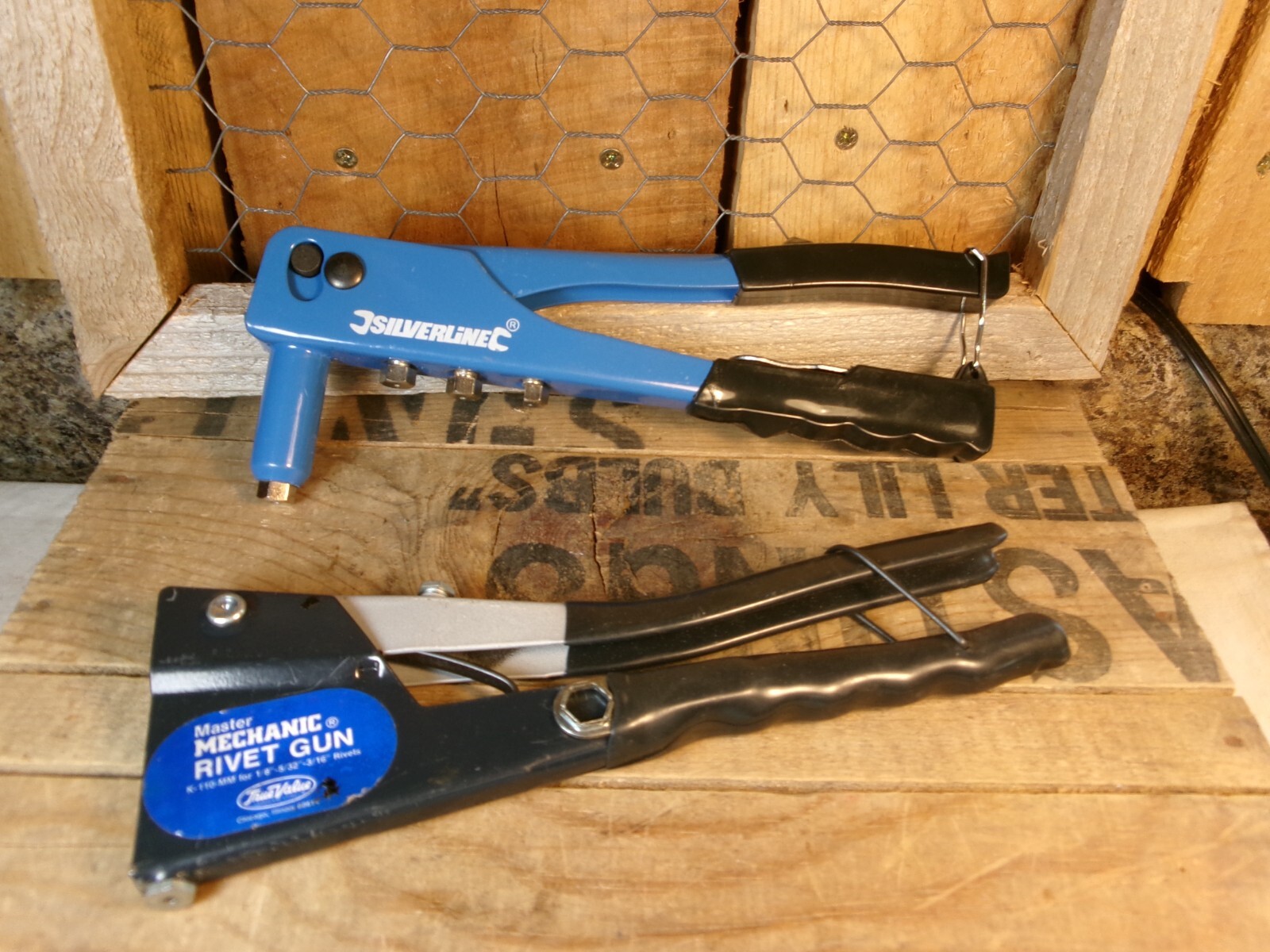 Lot of 2 Rivet Guns ~ Mechanic & Silverline | eBay