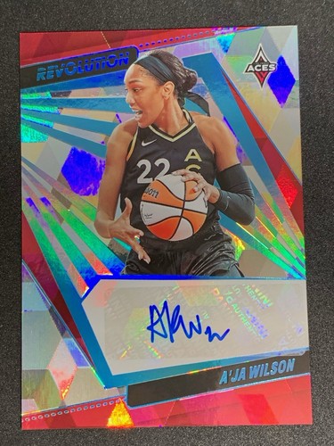 2021-22 Panini WNBA Revolution Aja Wilson Autograph Cubic /50 Rare Auto ...