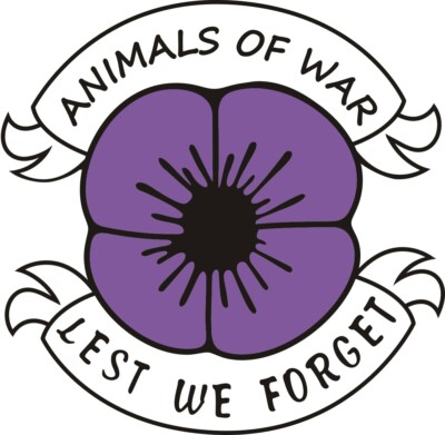 Purple Poppy Car Window Sticker - Lest We Forget - Animals at War ...