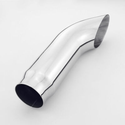 2.5" Inlet Turn Down Exhaust Tip 3" Outlet 12" Long Straight Cut ...