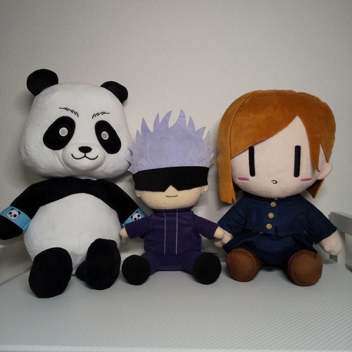 Jujutsu Kaisen Stuffed Toys 3 Pieces Panda Gojo Satoru Kugisaki Nobara ...