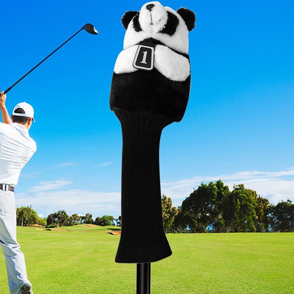 Panda Golf Pole Head Protector Gifts No. 1 Golf Sticks Ends Hats for ...