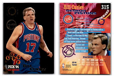 1994-95 Stadium Club Members Only #315 Bill Curley DPK, RC - Detroit ...