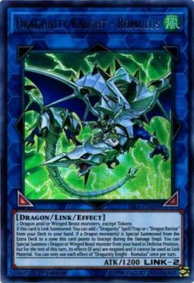 DRAGUNITY KNIGHT - ROMULUS *** ULTRA RARE RIRA-EN098 (MINT/NM) YUGIOH ...