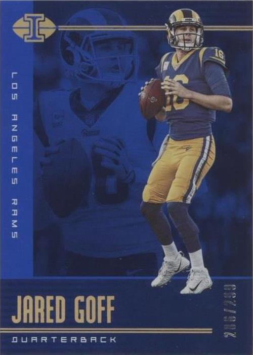 2019 Panini Illusions - Jared Goff #38 Trophy Collection Blue /299 for ...