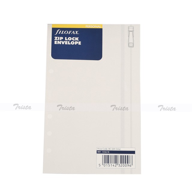 Filofax Book Personal Size Organiser Zip Lock Envelope Refill Insert ...