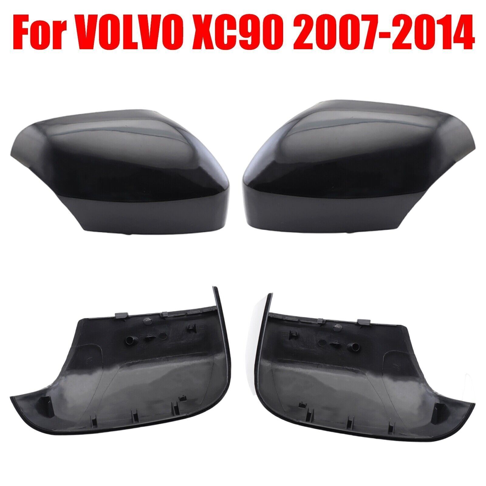 Pair Side Door Rearview Mirror Cover Cap Housing Shell For Volvo XC90 ...