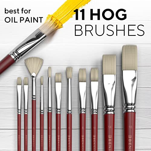 40 Pieces Professional Artist Paint Brush Set with Storage Case ...