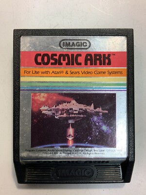 Cosmic Ark Video Game Cartridge Atari 2600 & Sears Game Systems 1982 ...