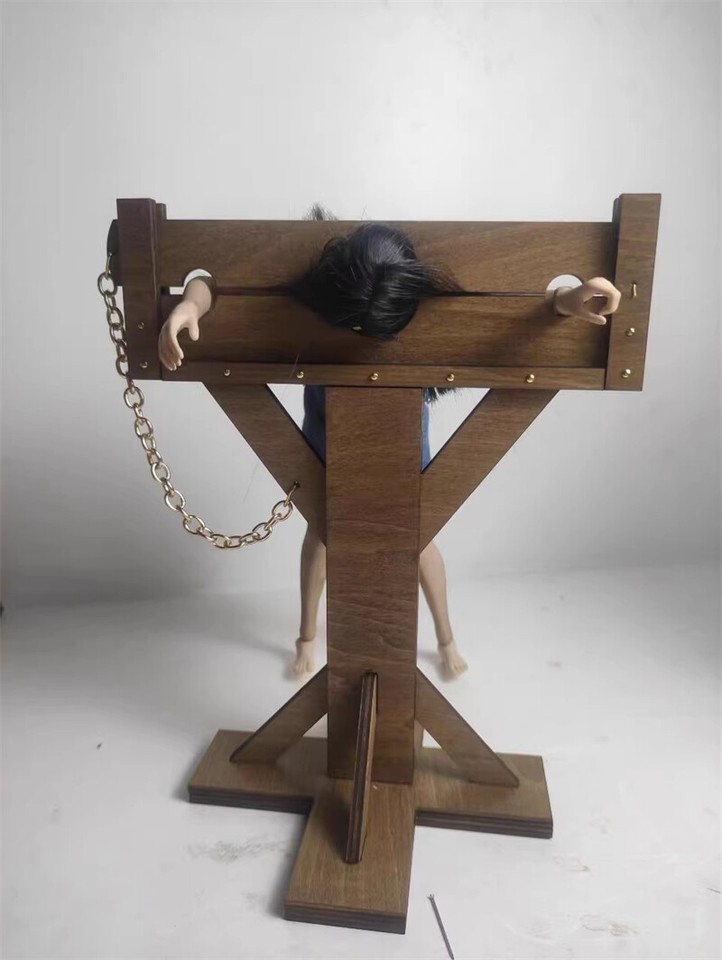 1/6 Wood Guillotine Scene Props Accessories For Action Figure Miniature ...