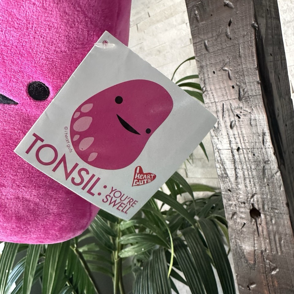 I Heart Guts Tonsil "You're Swell" Pink designer plush figure New with ...