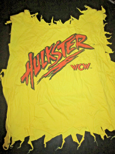 ORIGINAL Hulk Hogan WCW Factory Shredded HULKSTER shirt tank top nwo ...
