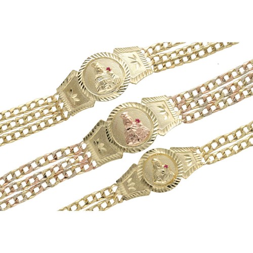 10K Gold Valentino Bracelet Santa Barbara ⛪ | Italian Link Chain | eBay