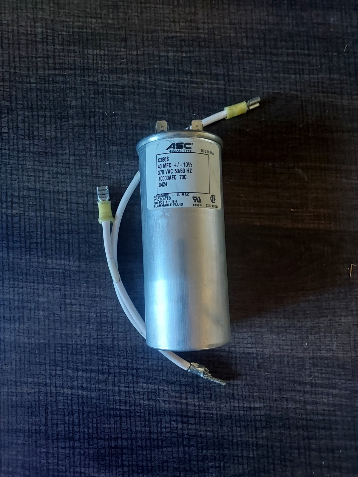 ASC Capacitor X386S & Wire | eBay