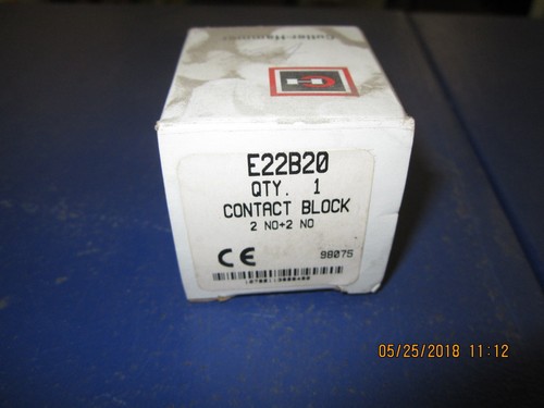 Cutler Hammer E22B20 2 NO + 2 NO Contact Block | eBay