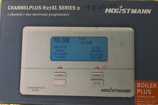 Horstmann ChannelPlus H27XL Programmer Nu0573027000 2 Channel 7 Day for ...