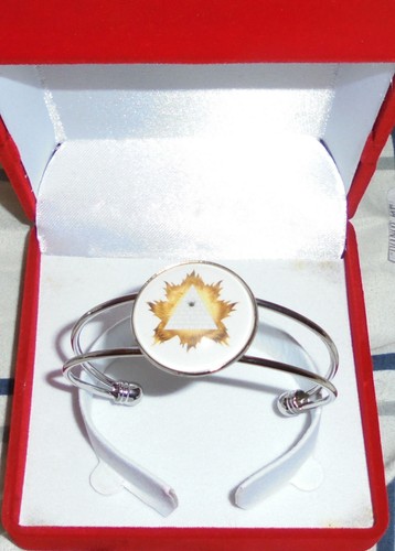 Secret Illuminati Society Symbol Sign Bracelet Wristband Bangle Gift ...