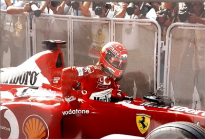 - Michael Schumacher Ferrari F1 2002. GP Monza 2002. Original Photo ...