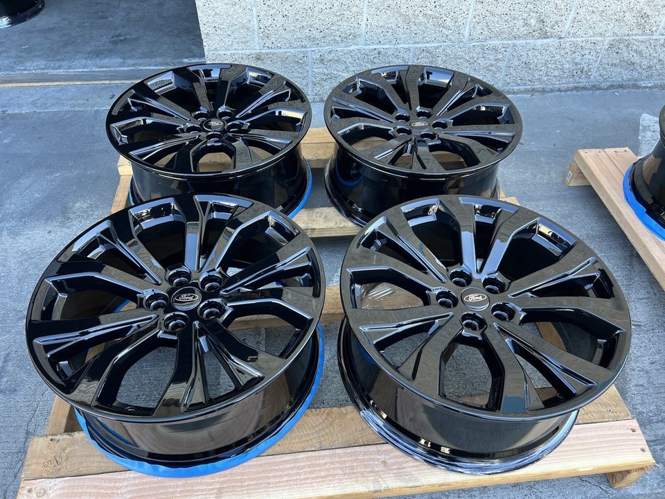 20” Ford Explorer ST Sport Stock Factory OEM Black Wheels Rims Rines ...