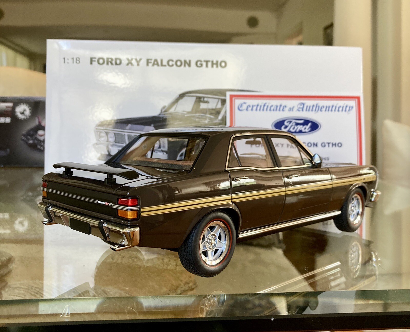 Biante 1:18 Ford Falcon XY GT HO Phase 3 Model Car Royal Umber RARE ...