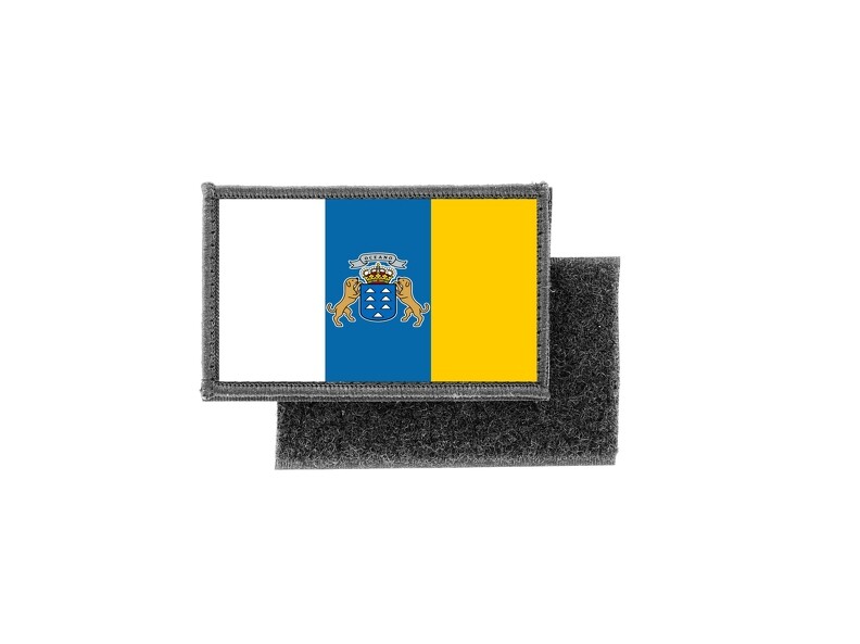 Patch ecusson imprime badge drapeau iles canaries | eBay