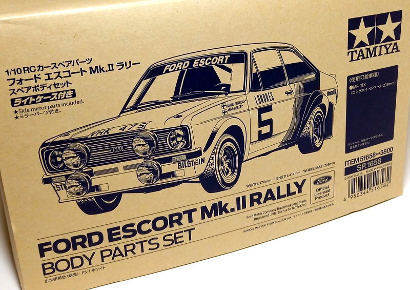 TAMIYA 51658 RC Car Body 1/10 Ford Escort Mk.II Rally 51658 | eBay