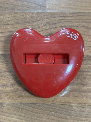 Post-It Dispenser Red Heart HD330 3M Office Weighted Valentines Love ...