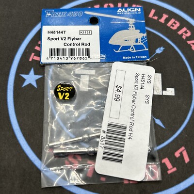 Align T-Rex 450. H45144T. Sport V2 Flybar Control Rod | eBay