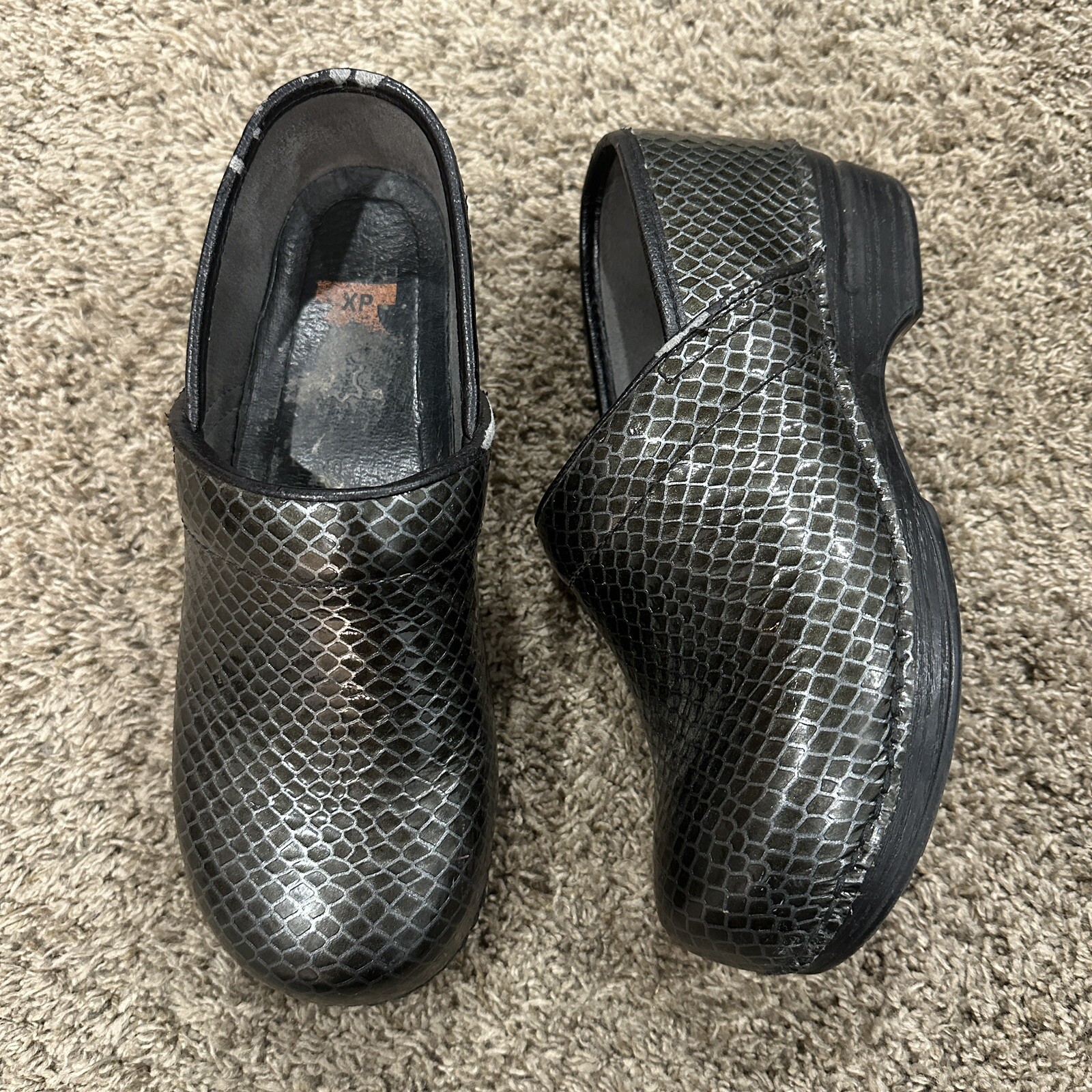 Dansko Clogs Gray Pro XP Professional Charcoal Anaconda Womens Sz 40 | eBay
