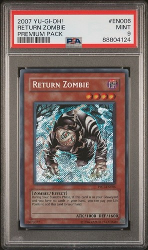 2007 Yugioh Premium Pack Return Zombie PSA 9 Mint #88804124 | eBay