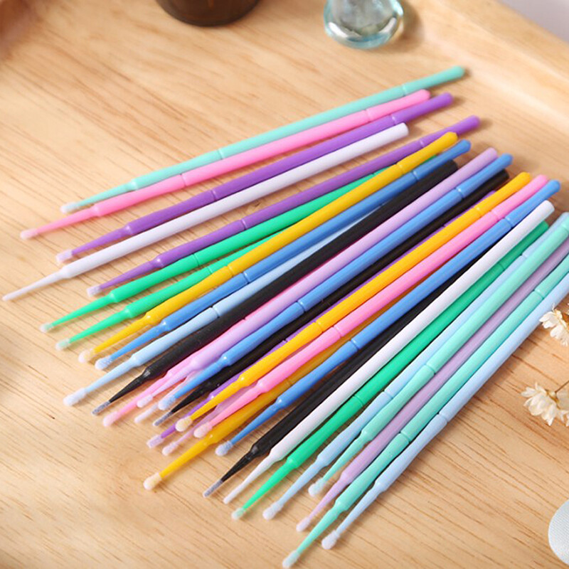 100pcs/pack Bendable Micro Brushes Disposable Microbrush Applicators ...