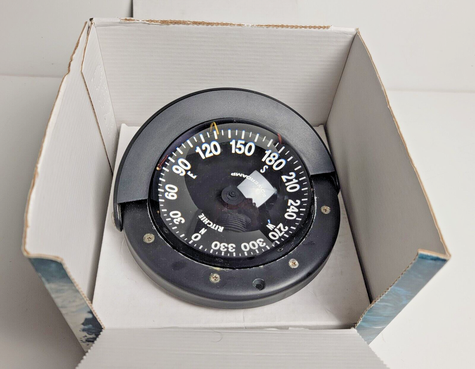 Ritchie FN-201 Flush Mount Navigator Compass Black in original box | eBay