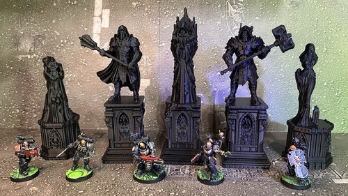 Tabletop Terrain -Statues & Statue Ruins- Warhammer 40K/AOS Compatible ...