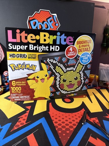 Lite-Brite Super Bright HD Pokemon Edition Multicolor BNWT - NEW ...