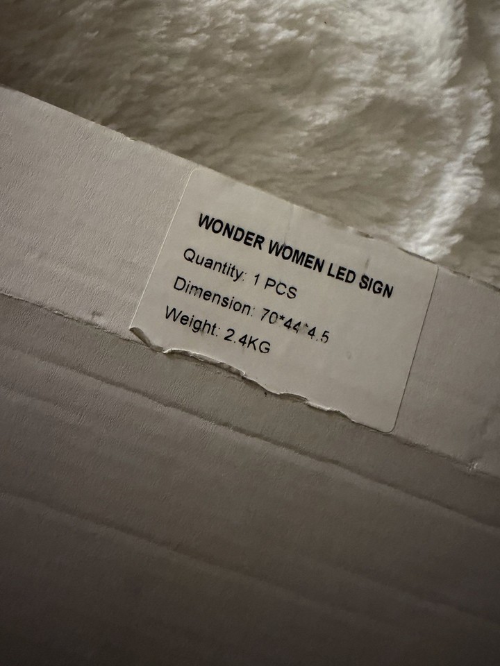 NIB DC Comics’ 24.5” Wonder Woman Neon Sign XL | eBay