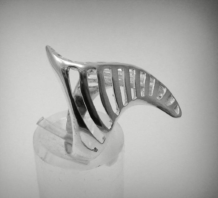 Long Plain Stylish Sterling Silver Ring Solid 925 Handmade Nickel Free ...