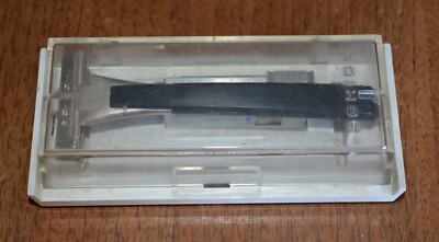 VTG SCHICK Injector Safety Razor Black Ribbed Handle M47 White Case ...