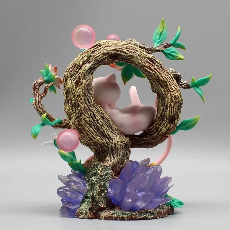 15cm Pokemon Mew Anime Figure Sleep Action Figurine PVC Statue Model ...