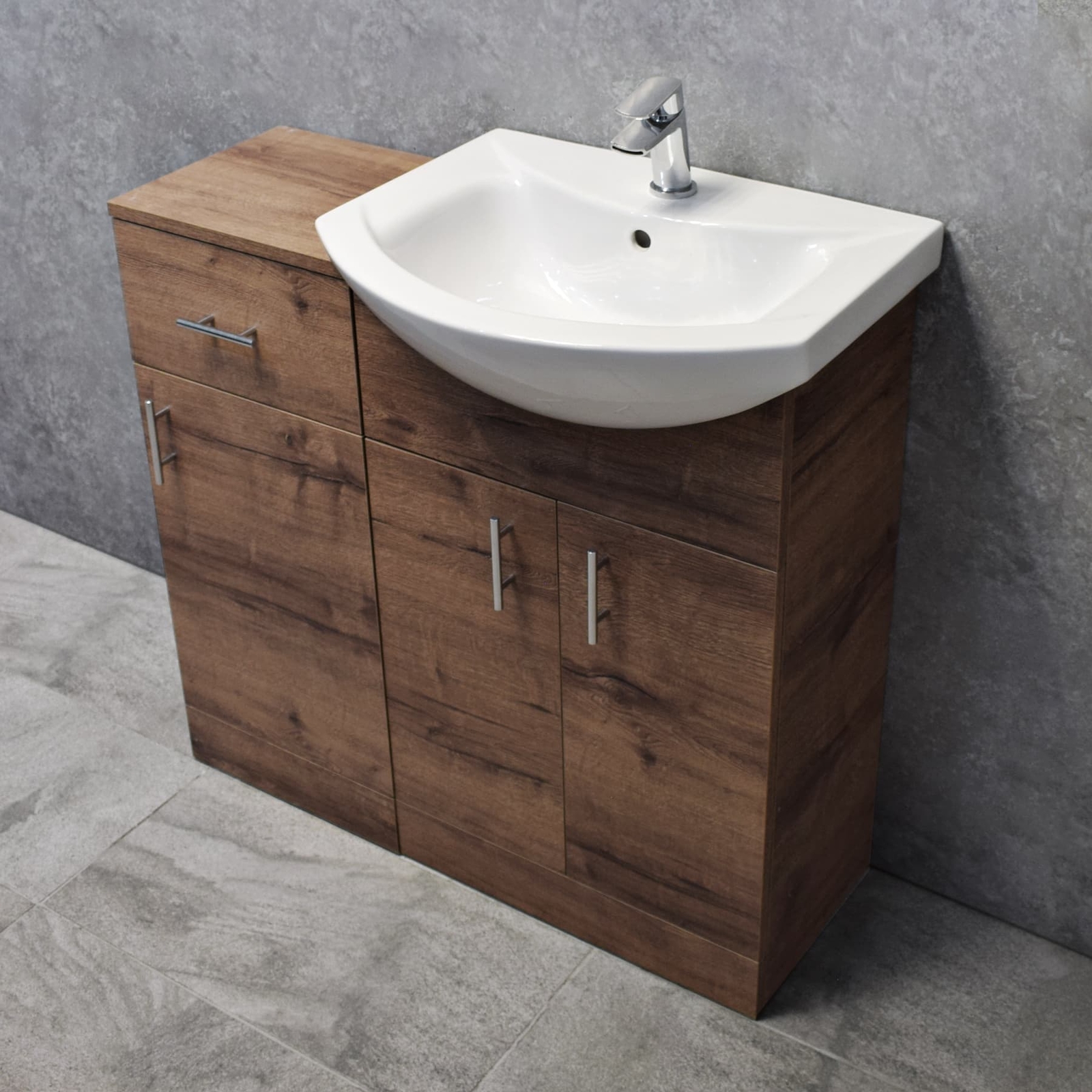 900mm St Moritz Bathroom Vanity Furniture Drawline Unit Anthracite ...