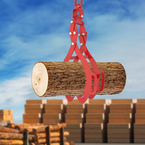 28" Heavy Duty Log Skidding Tong 4-Claw Log Lifting Tong Moving Log ...