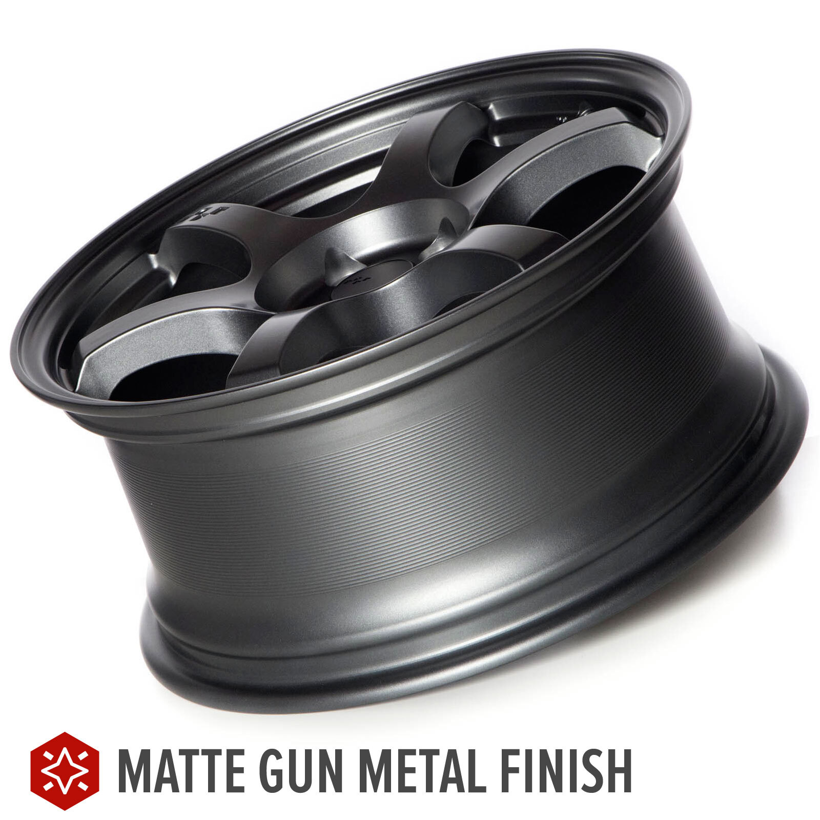 CIRCUIT CSF1 17x8 5x114.3 +35 MATTE GUNMETAL 57DR SPUN FORGED WHEELS ...