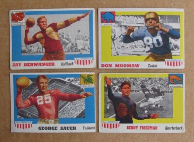 1955 TOPPS ALL AMERICAN FOOTBALL CARD SINGLES COMPLETE YOUR SET UPDATED ...