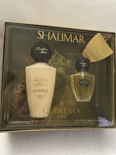 SHALIMAR GUERLAIN PARIS GIFT SET Body Lotion & Eau de Toilette Paris ...